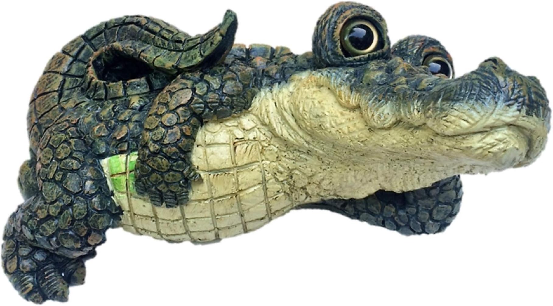 Amazon.com: Toad Hollow Large Standing Gator Home & Garden Alligator ...