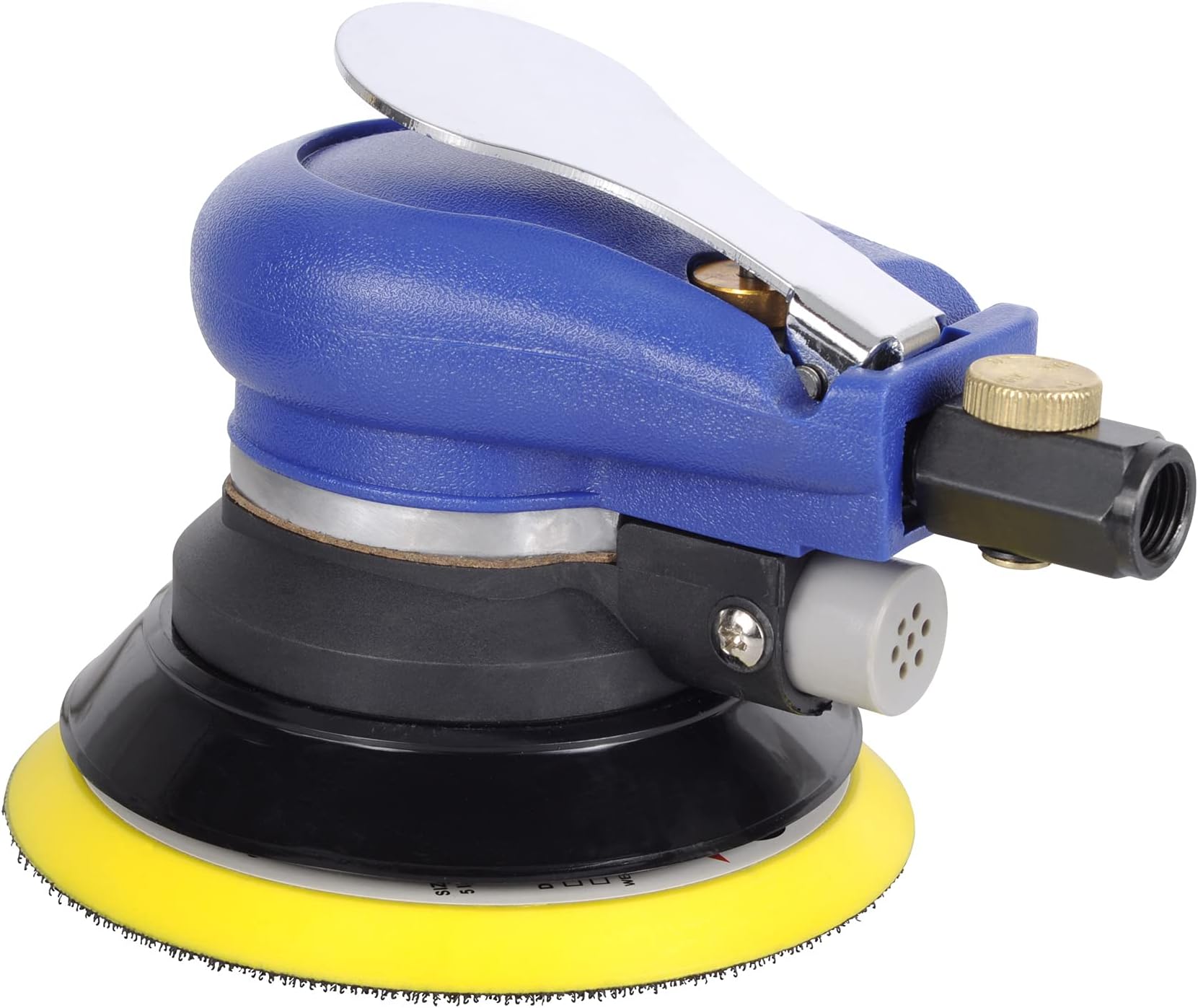 TOOLPEAK 5-inch air palm random orbital sander, dual-action pneumatic ...