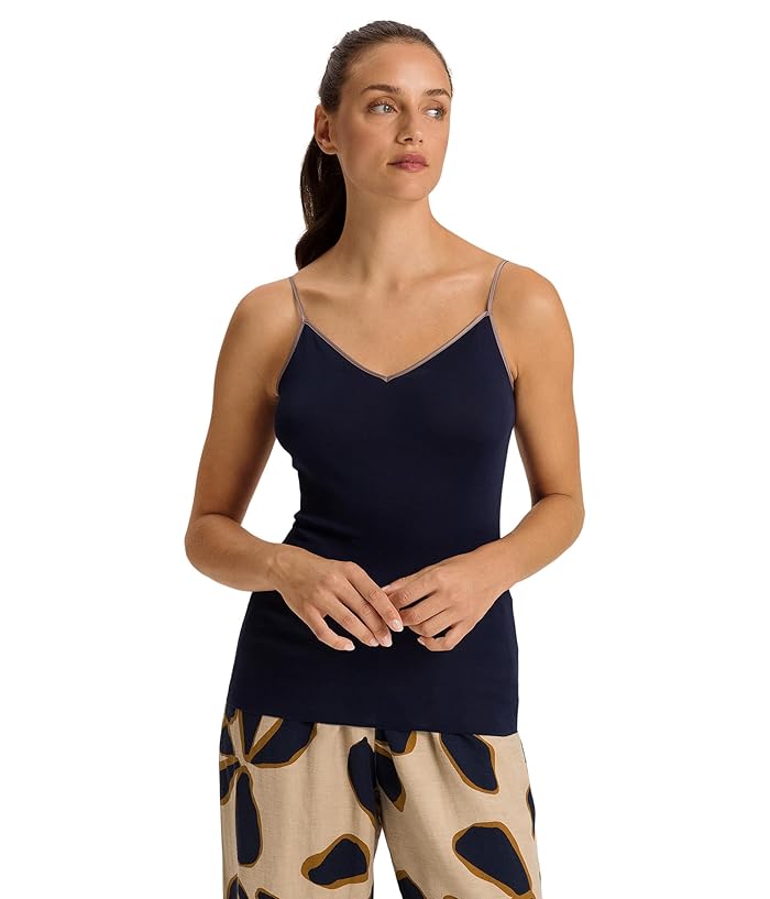 Women's Hanro Cotton Seamless Spaghetti Camisole | Zappos.com