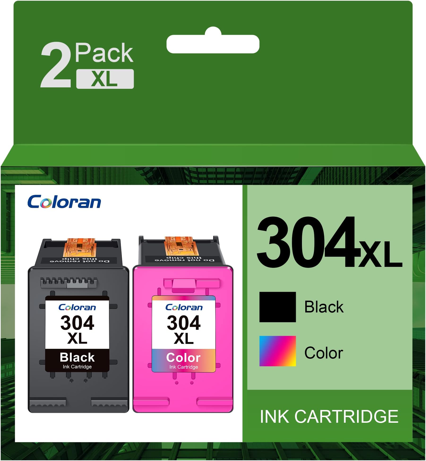 Coloran 304XL Printer Cartridges Multipack Replacement for HP 304 ...