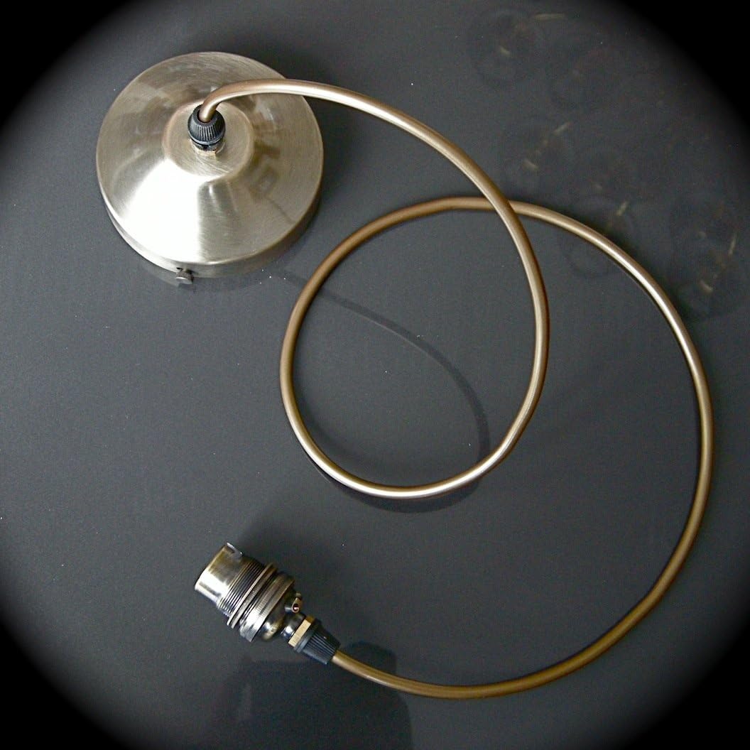 005A 1mt Cable Chandelier Antique Finished Ceiling Rose, Cable & lamp ...