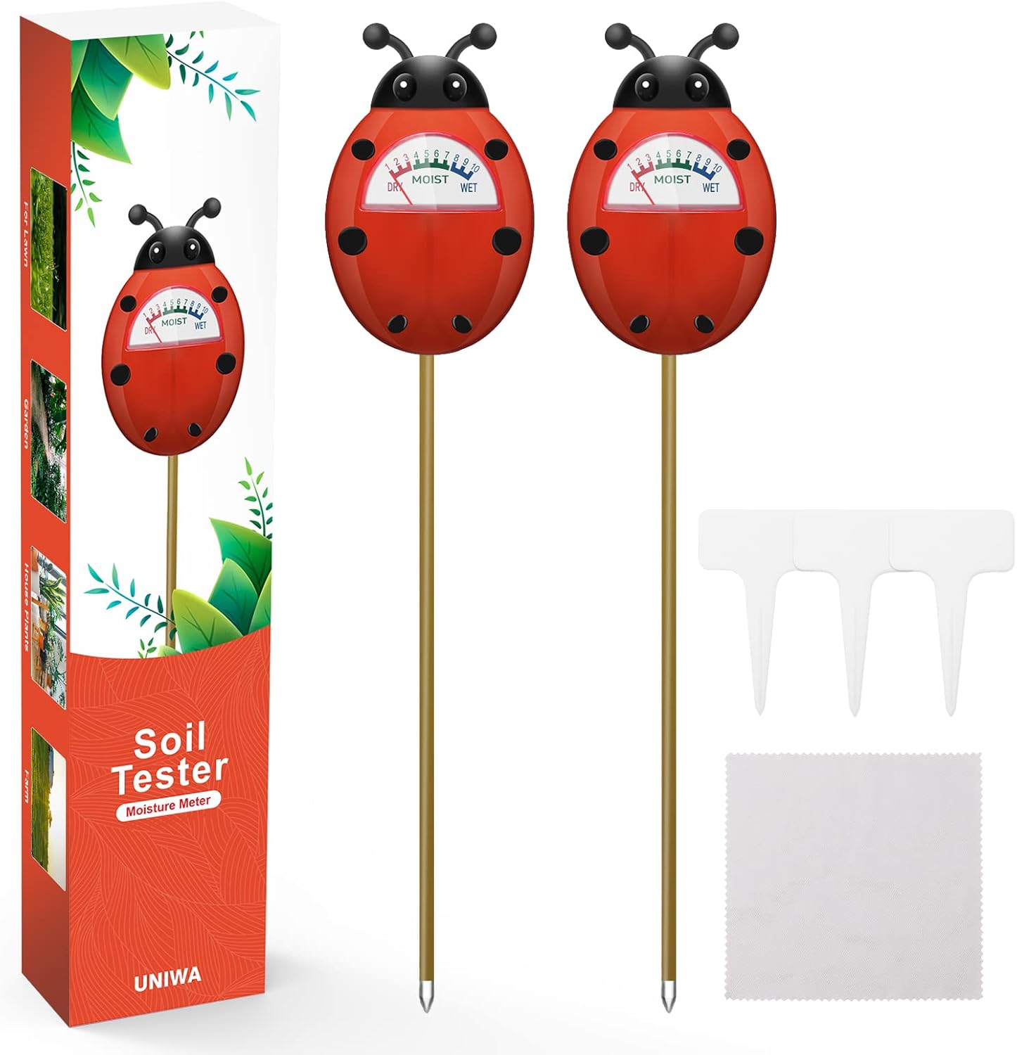 UNIWA Soil Moisture Meter, Plant Moisture Meter, Soil Hygrometer Sensor ...