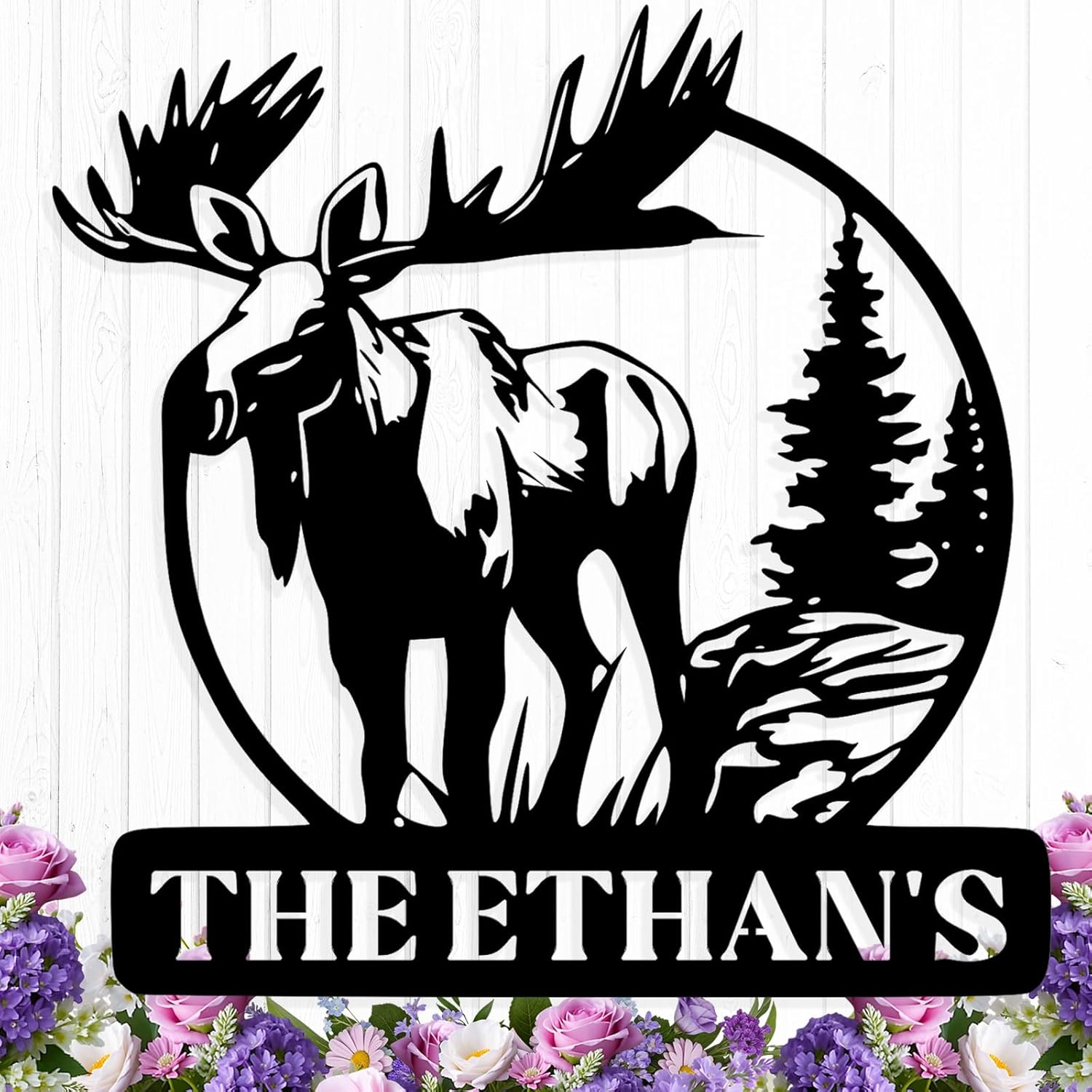Amazon.com: Personalized Deer Metal Sign Custom Deer Wall Art Custom ...