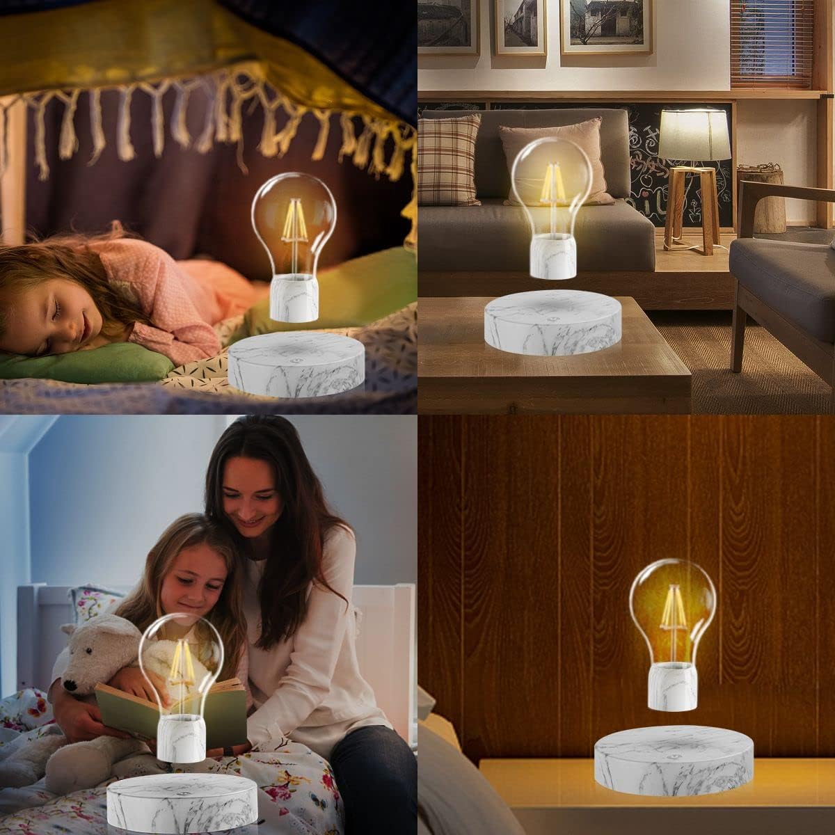 Amazon.com: LEVINA Floating Light Bulb Lamp - Magnetic Levitating ...
