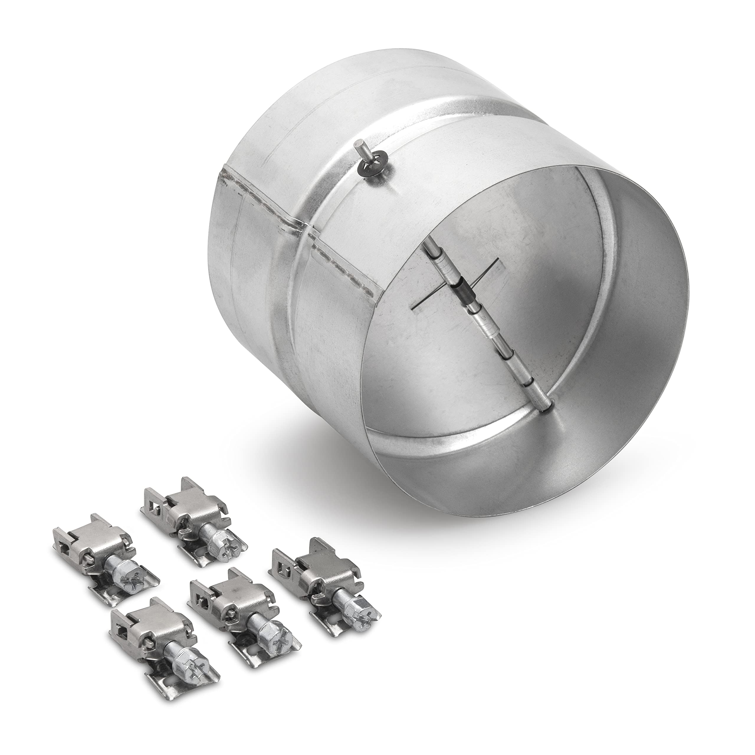 Buy CLABBY ROUND LAKE 4" Backdraft Damper Duct, Antidraft Insert Used ...