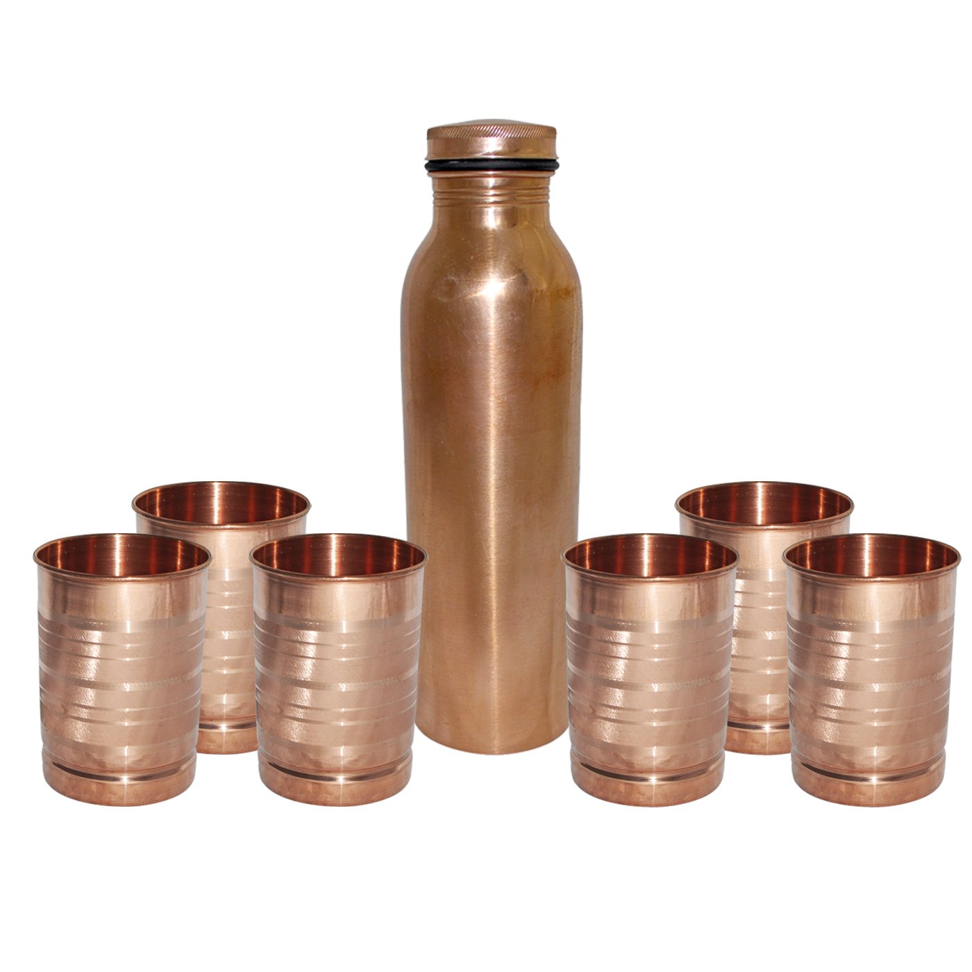 Buy DakshCraft ® Handmade Copper Thermos Bottle & Small Copper ...