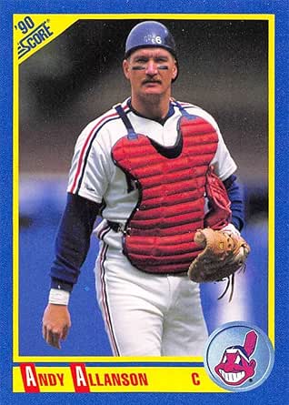 Amazon.com: 1990 Score Baseball #452 Andy Allanson Cleveland Indians ...