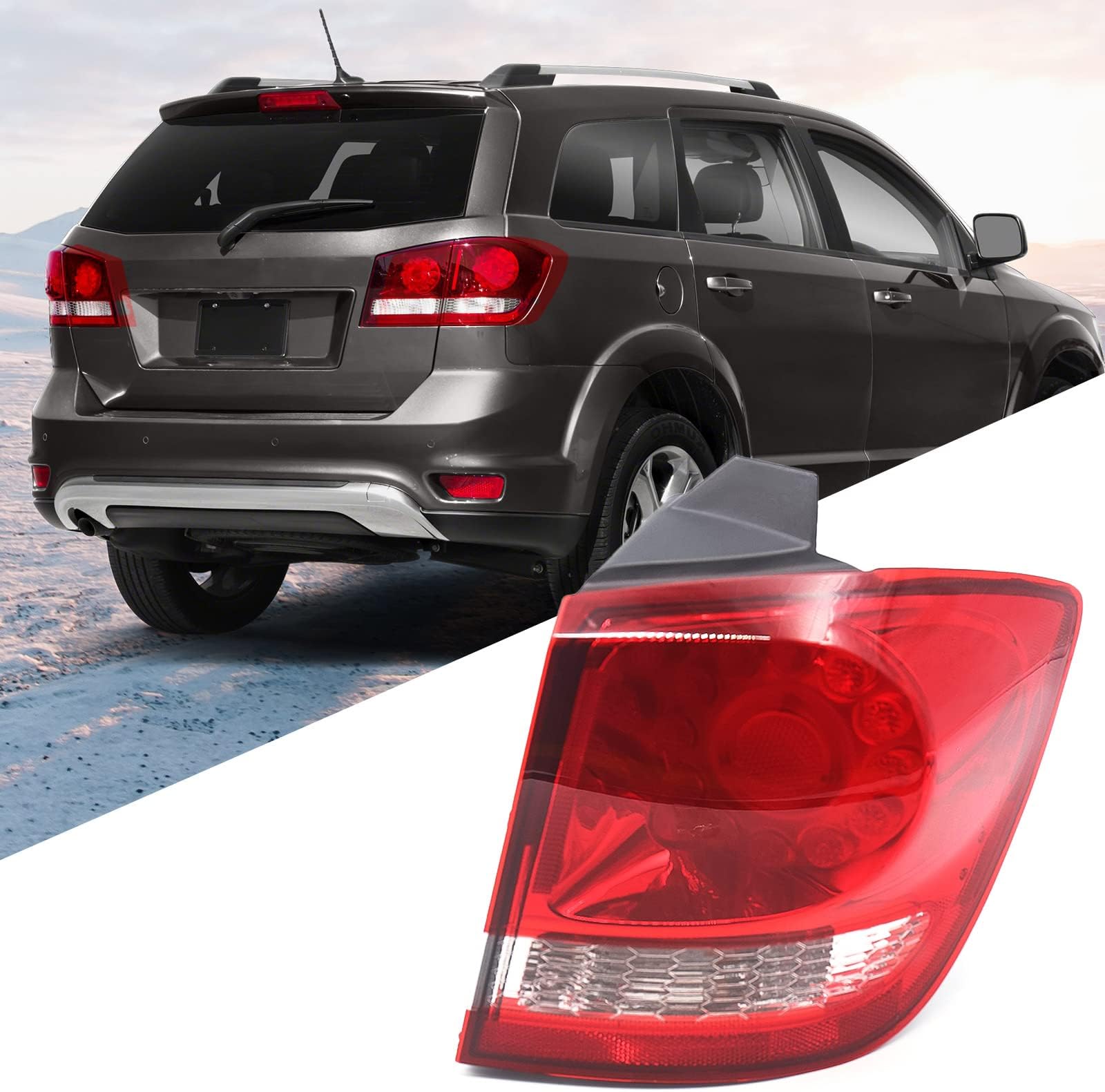 Amazon.com: Lochnchn Outer Tail Lights Compatible with Dodge Journey ...