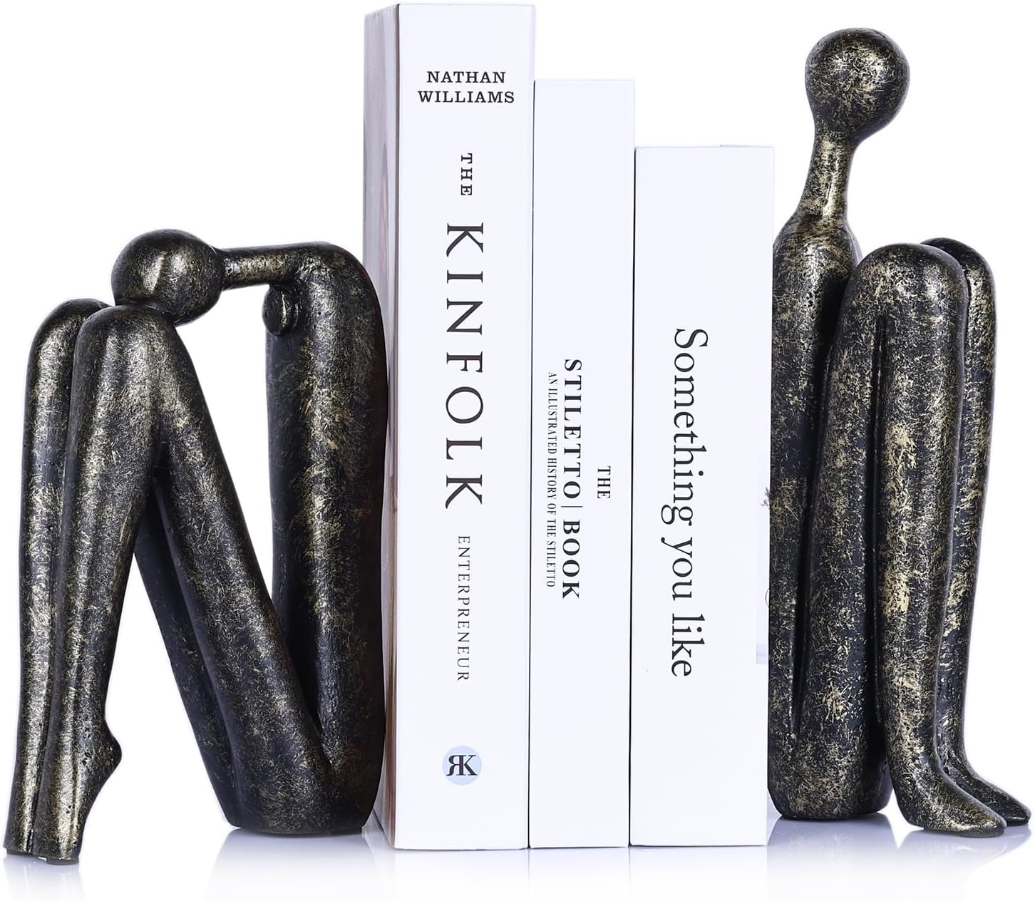 Amazon.com: orenm Modern Decorative Bookends for Heavy Books, Thinker ...