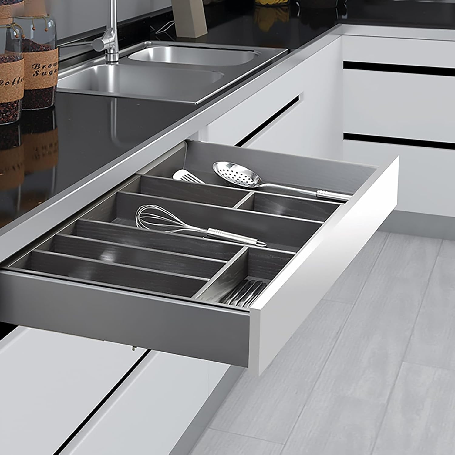 Kunal Soft Close Tandem Drawer Box for Kitchen with Single Gallery ...