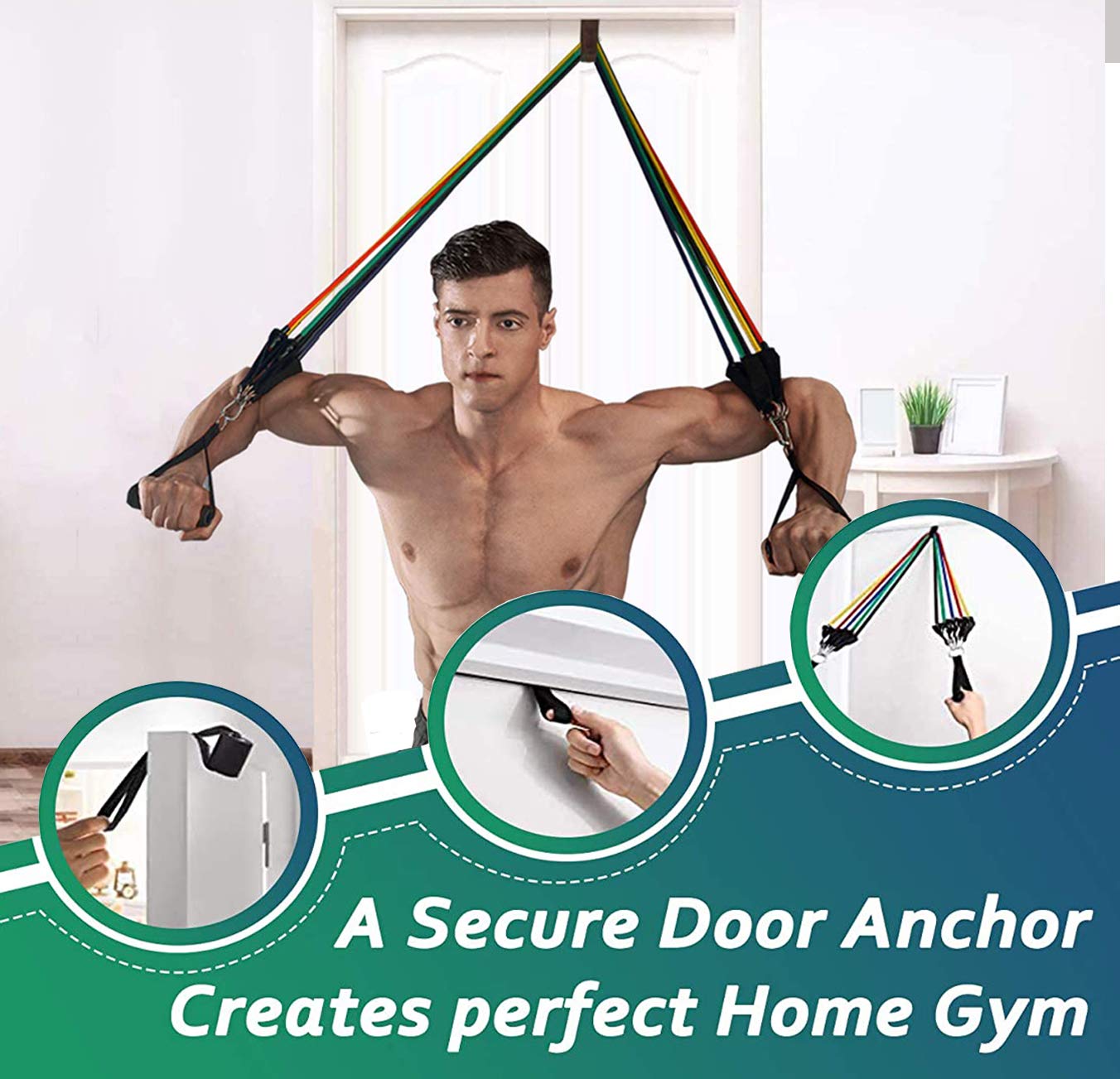 Snapklik.com : Door Anchor For Resistance Bands Door Anchor Attachment ...