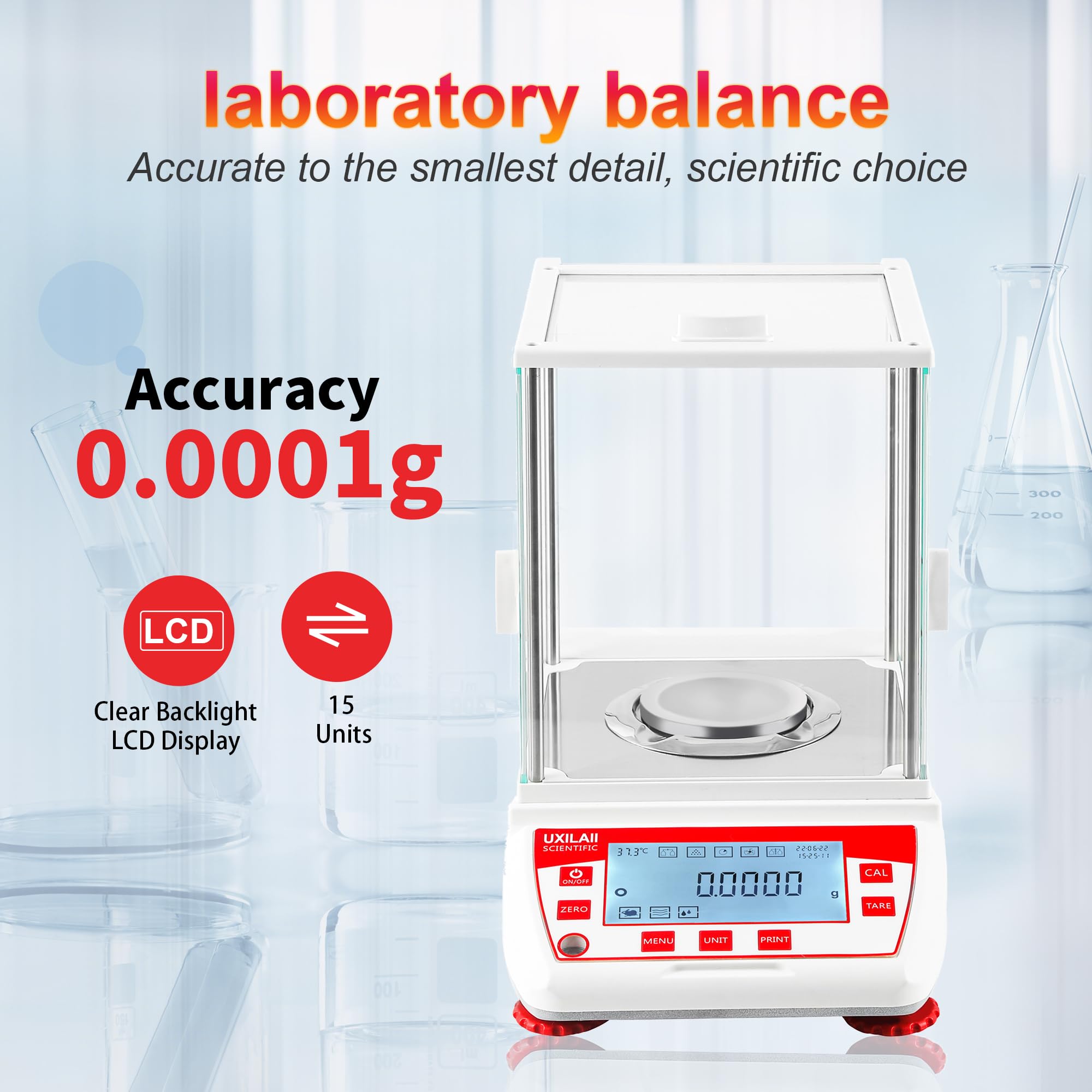 Snapklik.com : UXILAII SCIENTIFIC Analytical Balance 120g X 0.1mg GN Mg ...