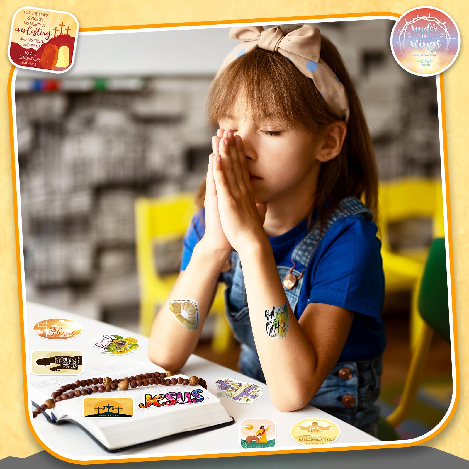 Snapklik.com : 400PCS Christian Stickers, Jesus Bible Verse Stickers ...