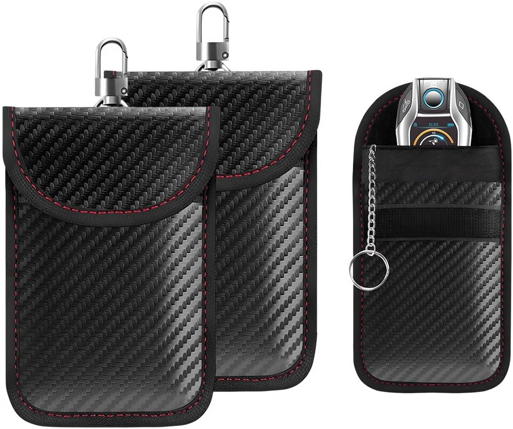 Amazon.com: Yourkar 2PCS Car Key Faraday Pouch, RFID Signal Blocking ...