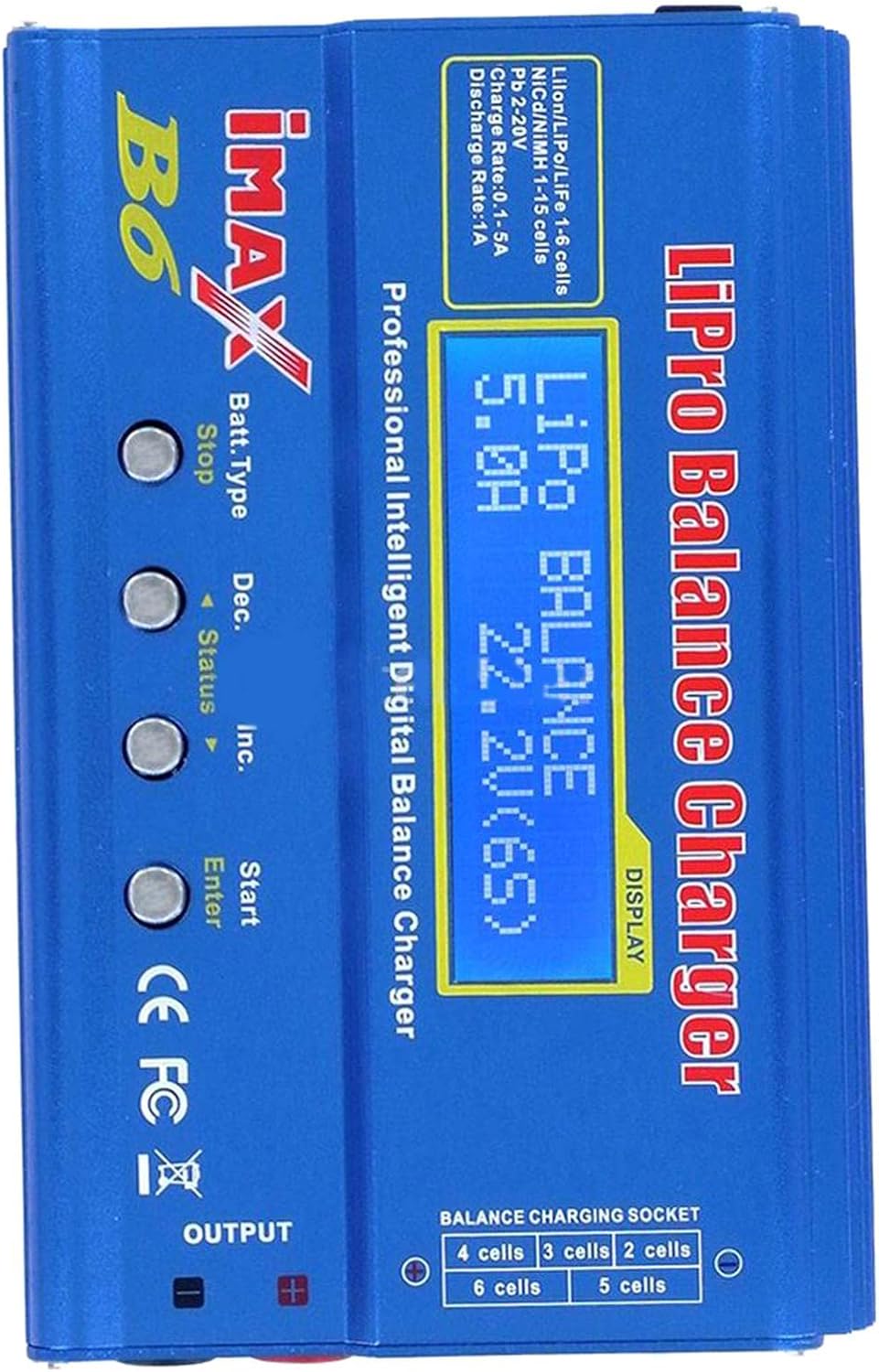 Amazon.com: Luzhengyang Compact IMAX B6 Mini Lipo Quick Balance Charger ...