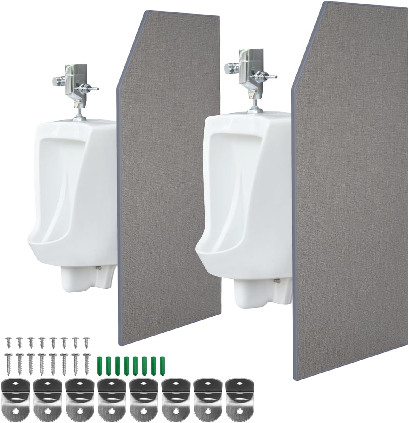 Urinal Partition,2 PCS Wall-mounted Urinal Screen Toilet Partition,Men ...