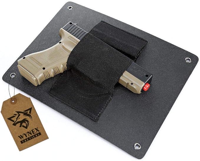WYNEX Pistol Holster Quick Access Handgun Holder, Bedside Wall Mounted ...