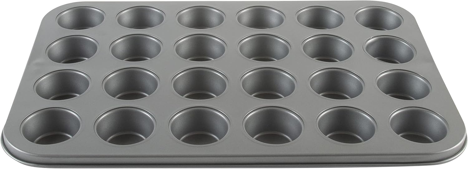 Amazon.com: Kitchen Details 24 Mini Cupcake Pan | Nonstick | Bakeware ...