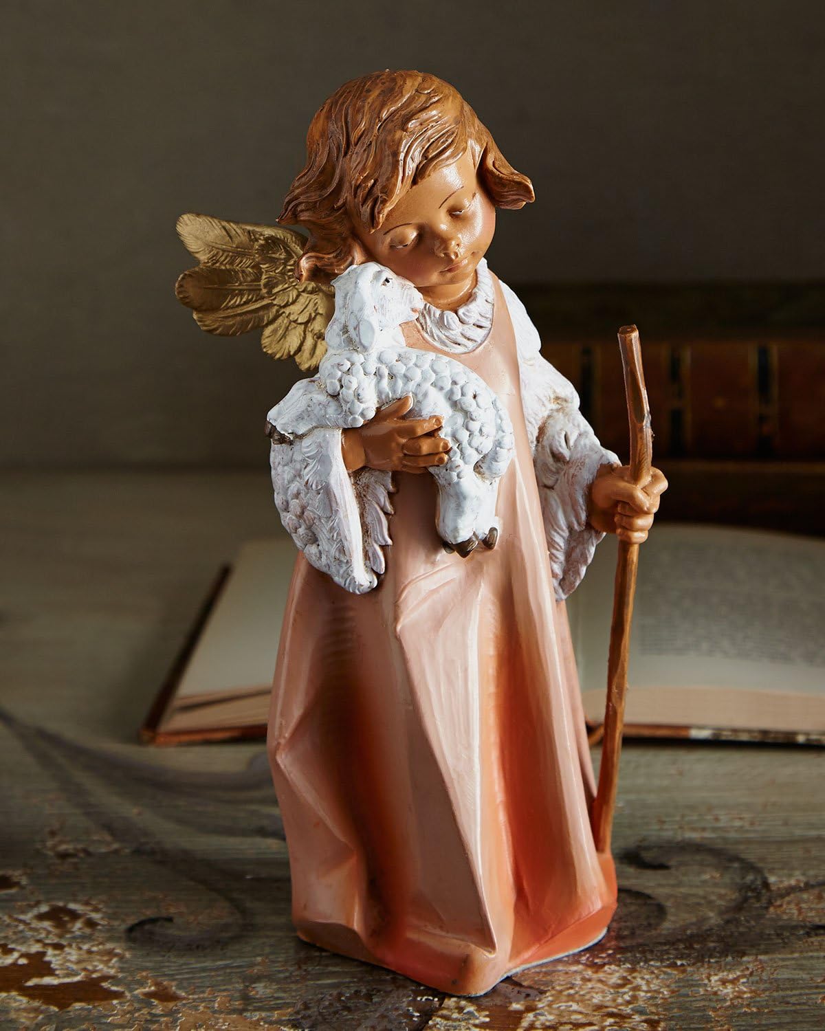 Amazon.com: Fontanini by Roman Inc., Little Shepherd Angel, 5" Holy ...