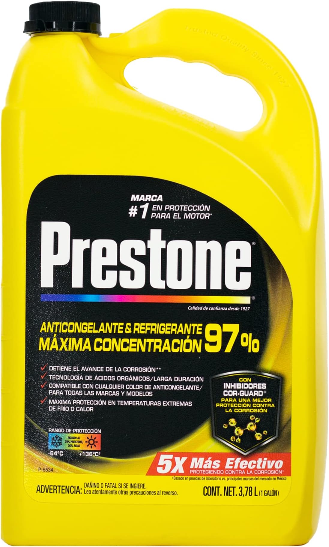 Prestone Anticongelante y Refrigerante Listo para Usar 50% Color ...
