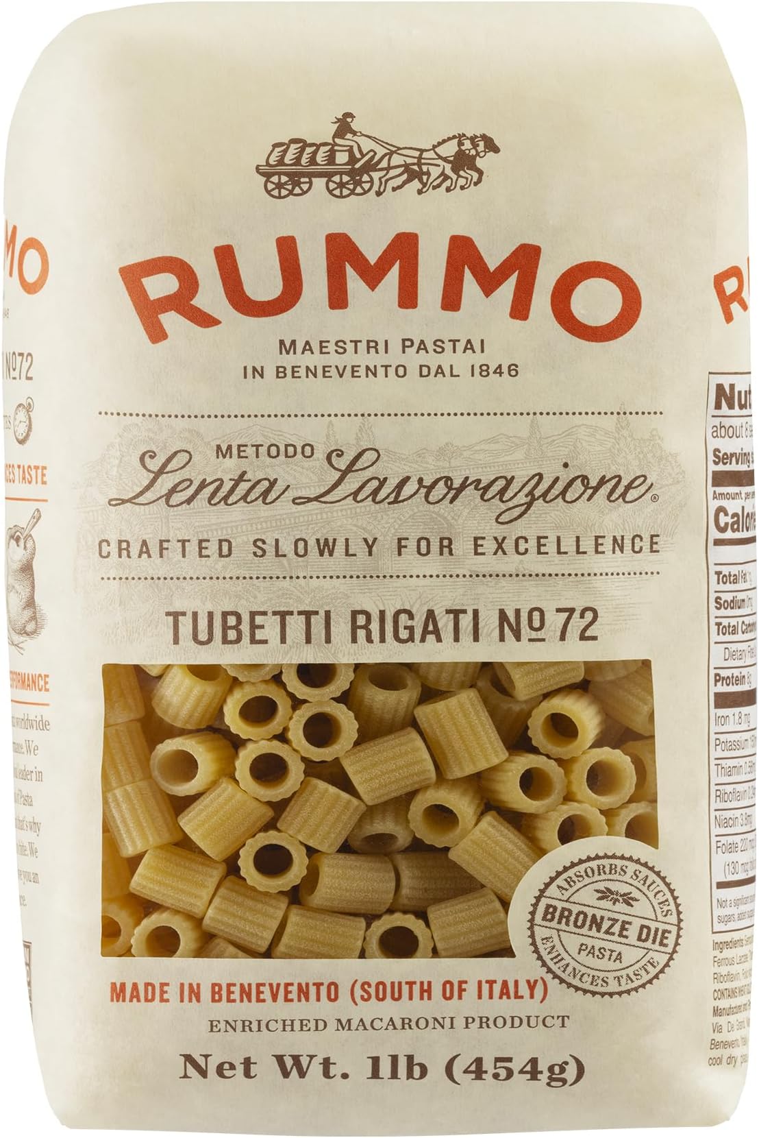 Amazon.com : Rummo Tubetti Rigati Pasta N.72 - Tubettini Pasta ...