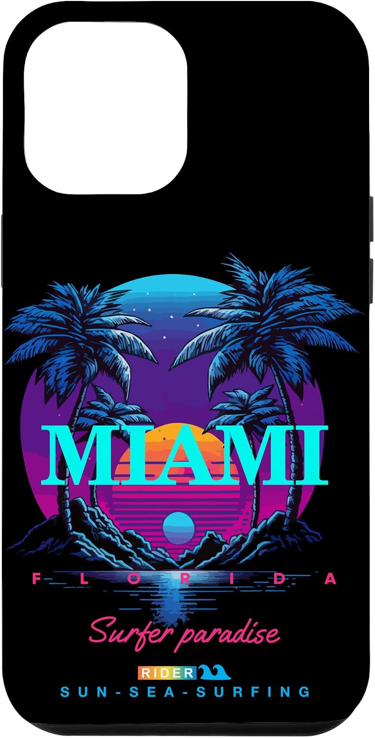 iPhone 13 Pro Max Miami Beach, I Love Miami, Cool Miami Doodles Graphic ...
