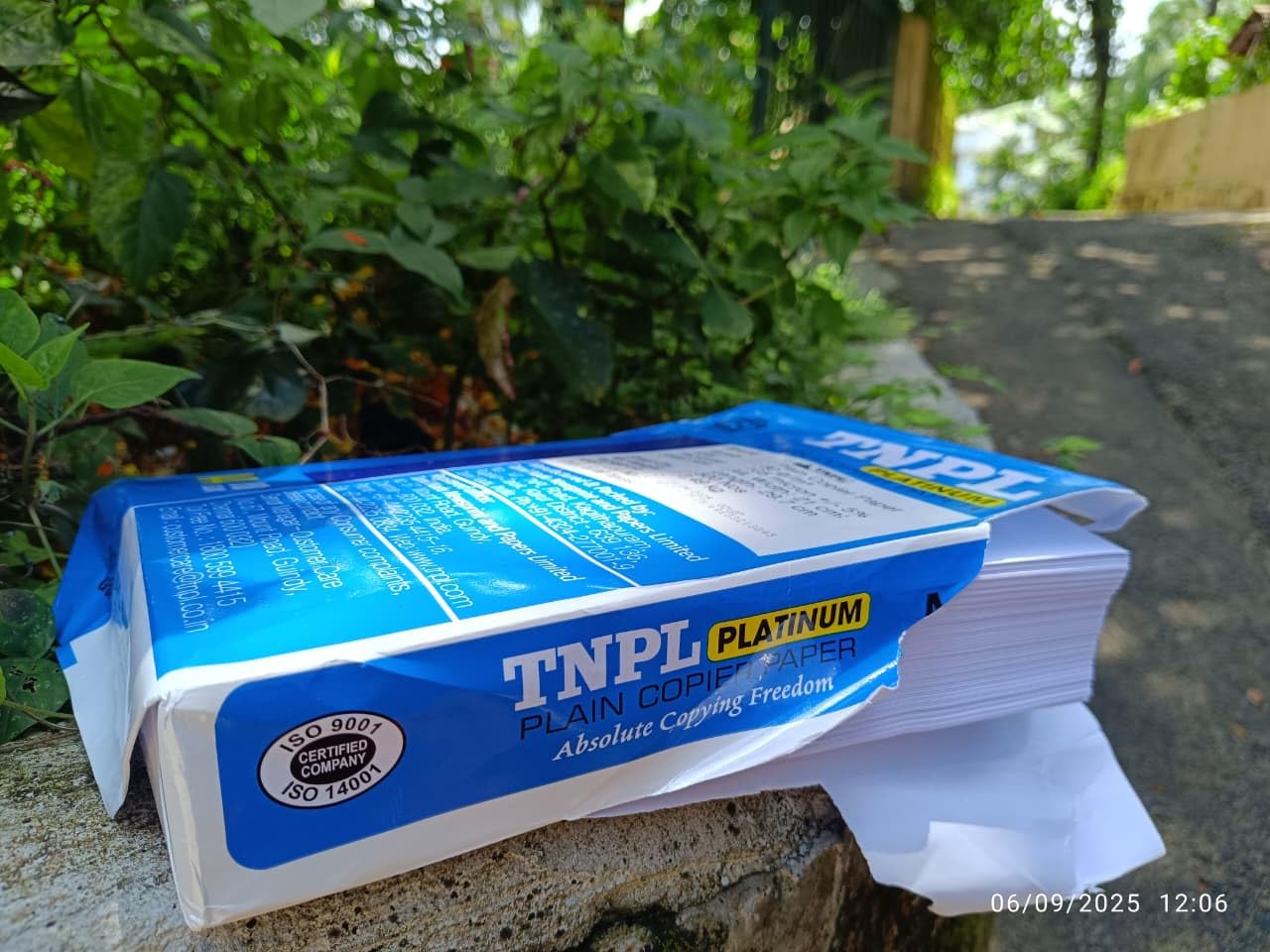 A4 Size Paper 500 Sheets - A4 Sheet Bundle 500 Sheets - 80 GSM TNPL (1 ...