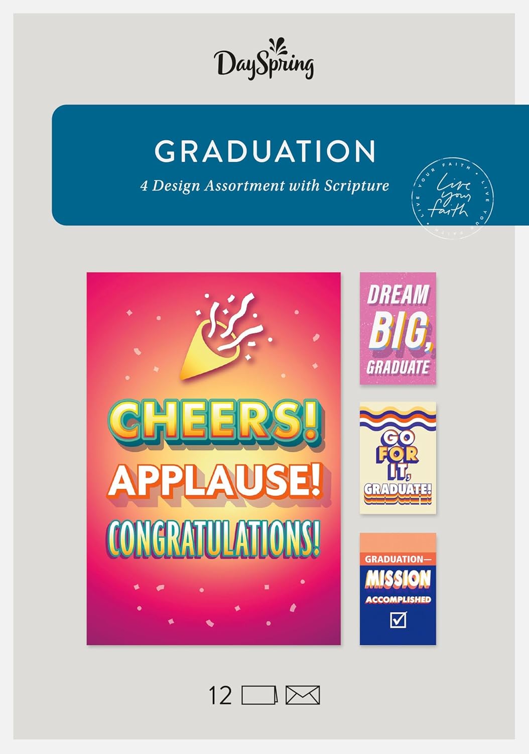 Amazon.com : DaySpring - Dream Big Graduate - Graduation - 4 Design ...