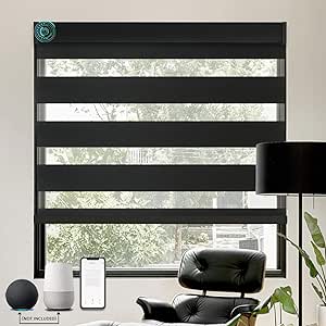 Amazon.com: MING CHEN Motorized Blinds with Remote, Built-in Rechargeable Motor Smart Automatic ...