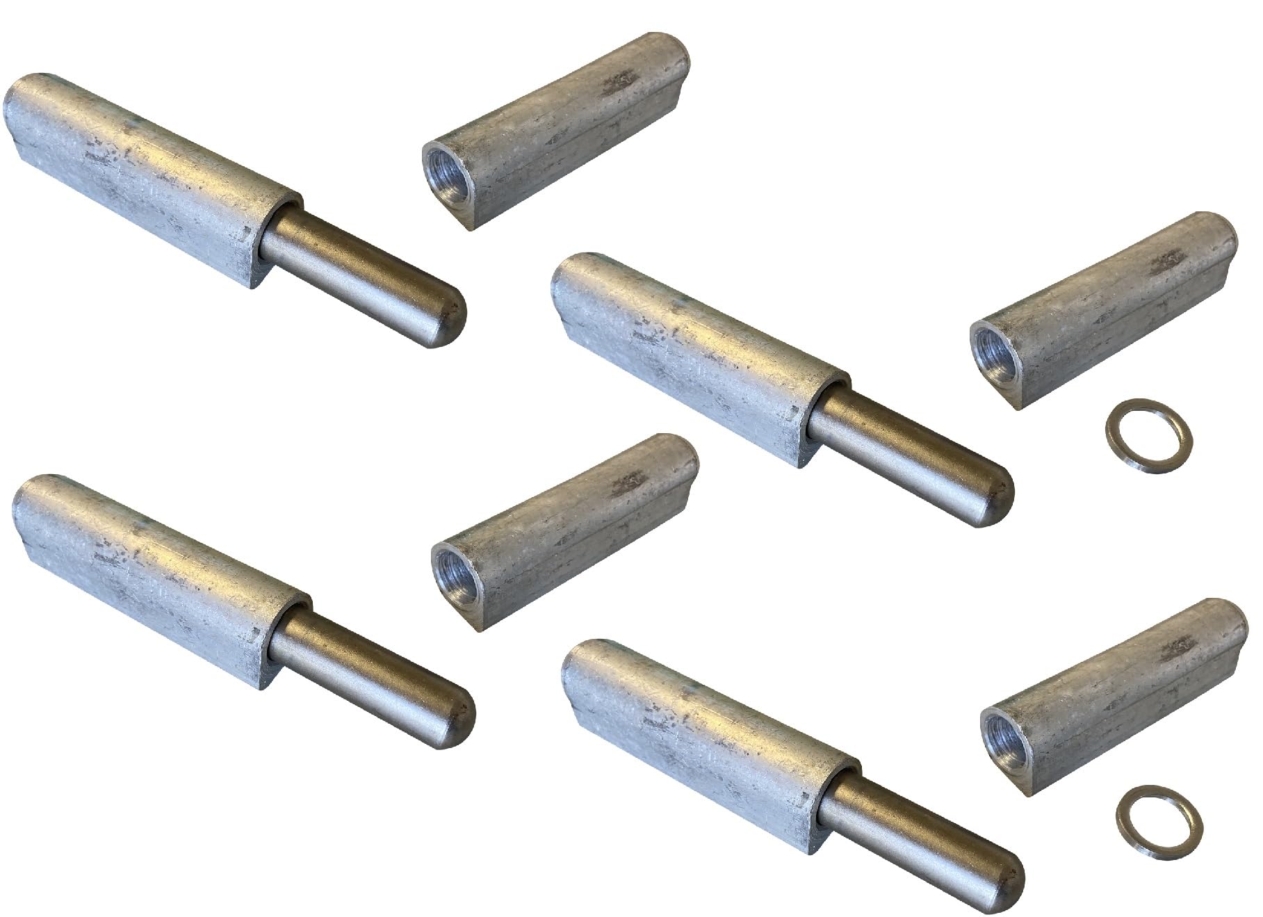 8 INCH Aluminum Bullet Hinge, Weld-On NO Zerk (Grease Fitting) (4 ...