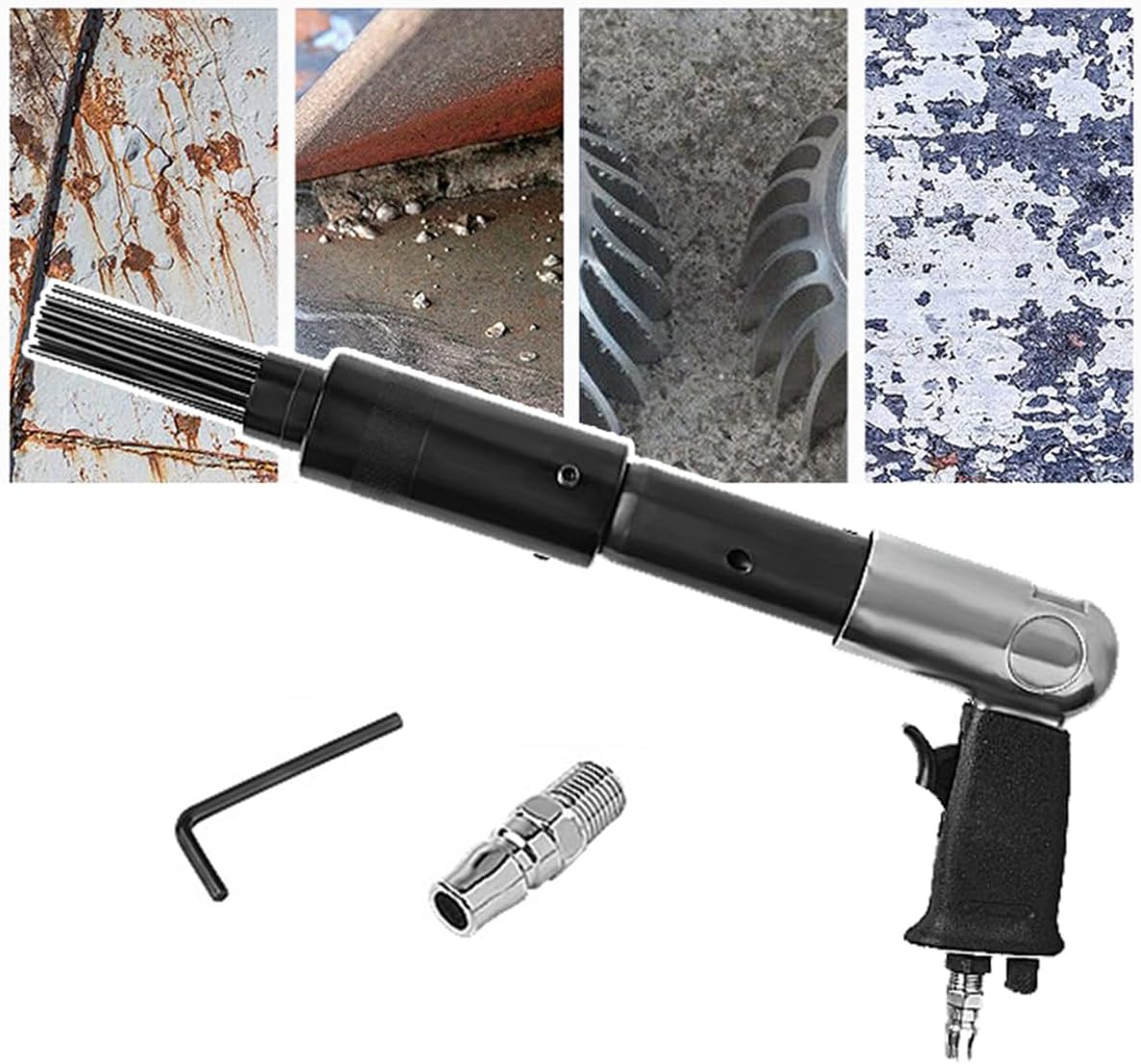 Amazon.com: Pneumatic Jet Chisel Needle Derusting, Air Pneumatic 19 ...