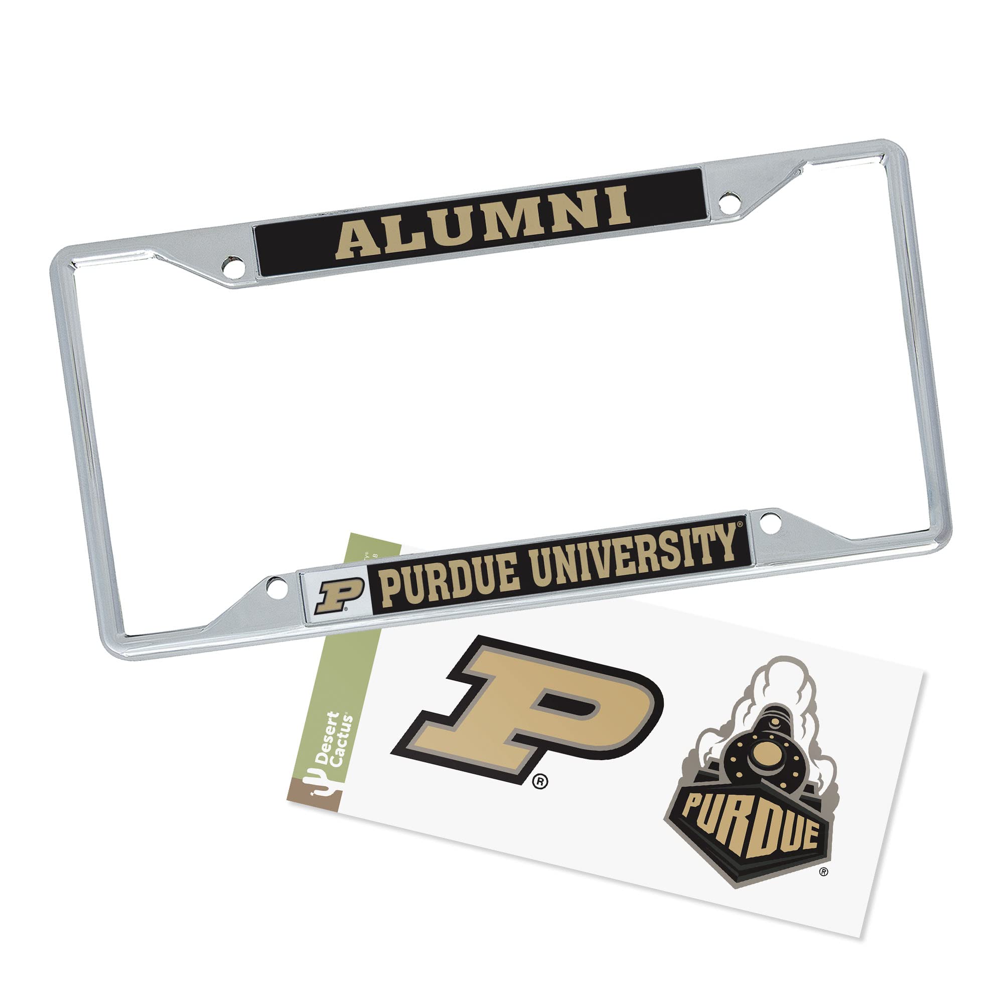 Amazon.com: Desert Cactus Purdue University Car Accessories Metal ...