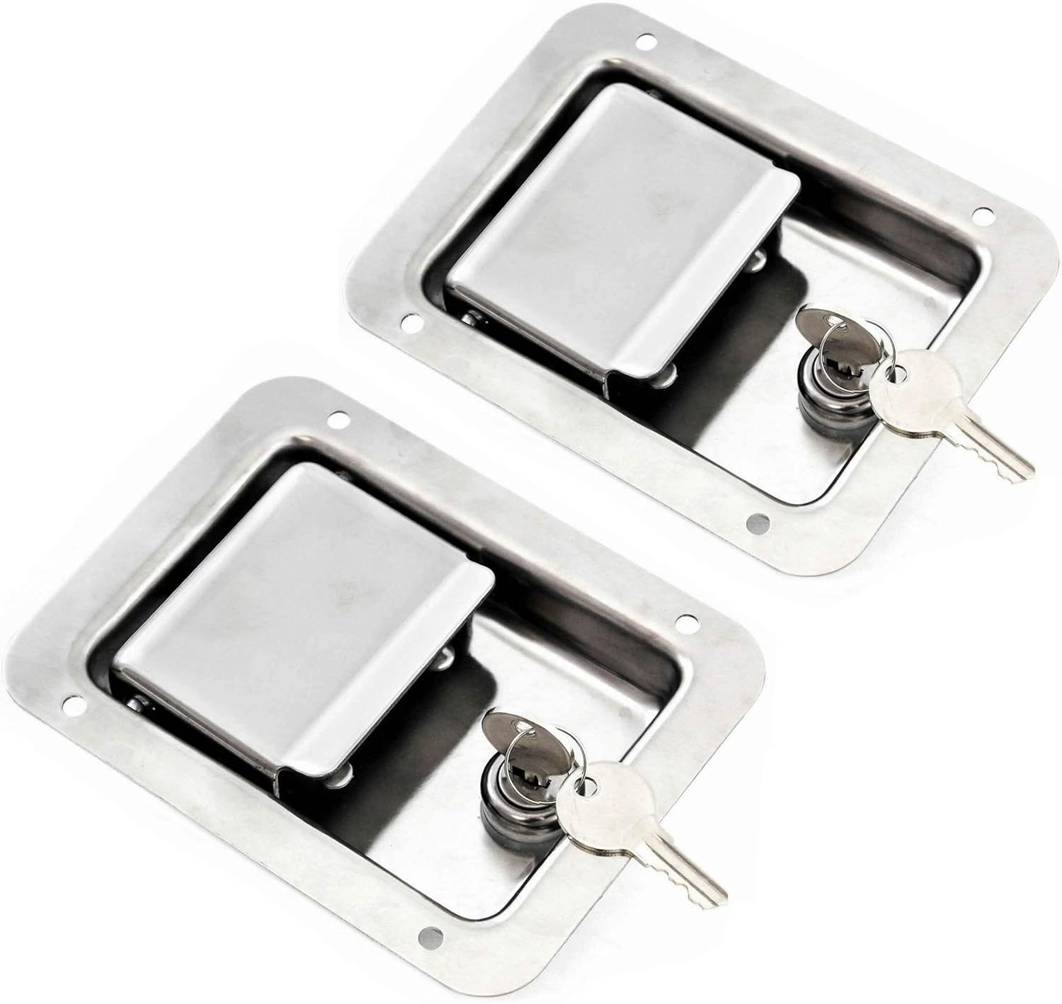 Amazon.com: TCH Hardware 2-Pack Stainless Steel Paddle Slam Latch with ...