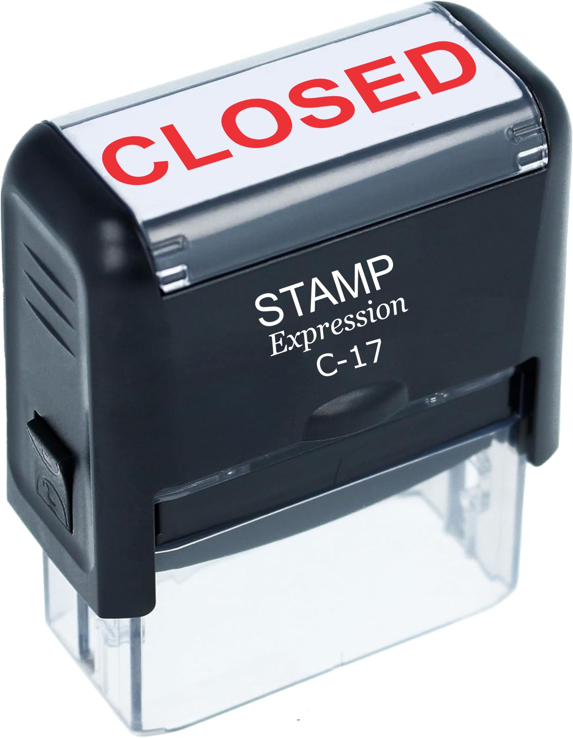 Amazon.com : CLOSED Red Office Stock Self-Inking Rubber Stamp ...