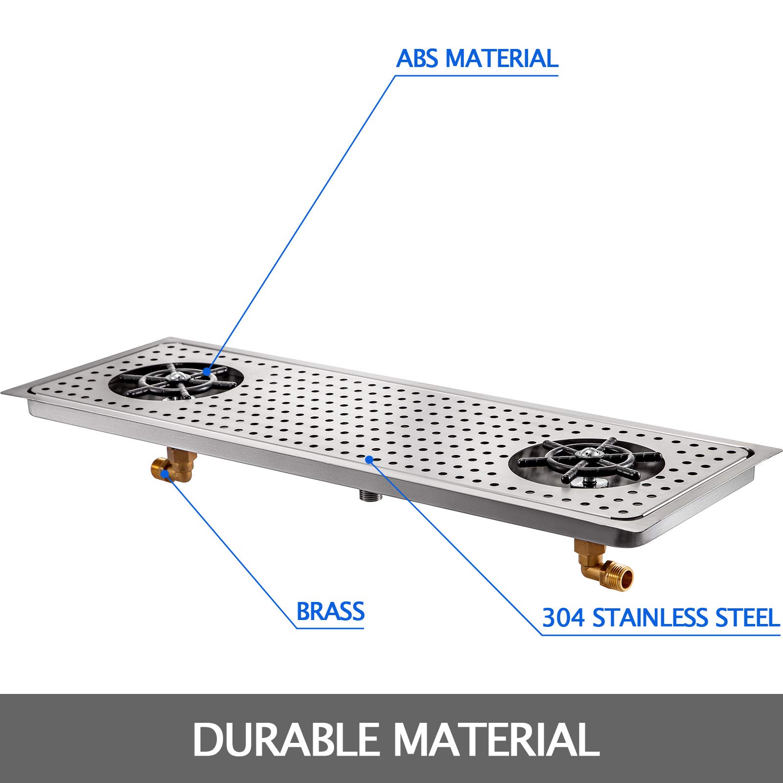 Buy VBENLEM Pitcher Rinser 25.7x8.6-Inch, Espresso Rinser with Double ...