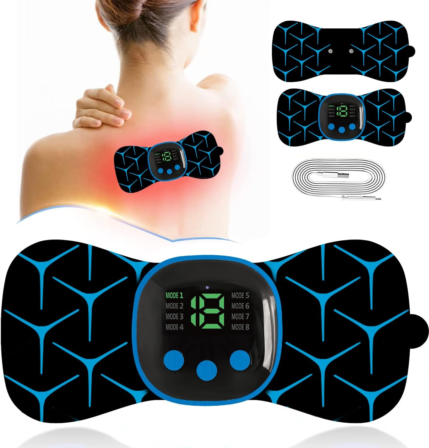 Wireless Rechargeable TENS Machine, Portable Pain Management Device ...