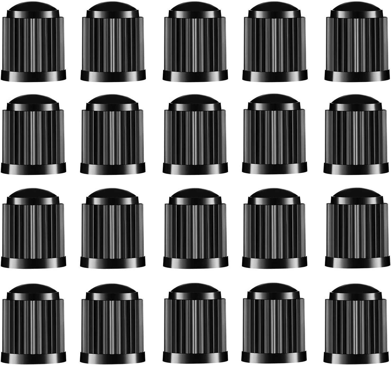 SHUBEIEUMI 20 Pcs Tyre Valve Caps, with O Seal Ring, Plastic dust Caps ...