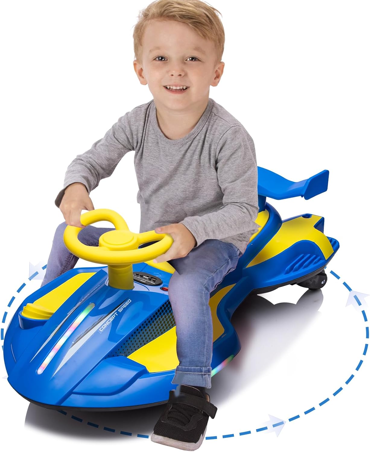 Amazon.com: Skiicoo Electric Wiggle Car with Pedal, 12V Ride on Toys ...