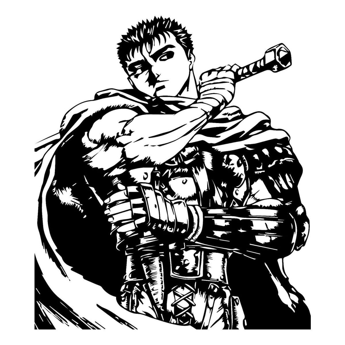 Amazon.com: Berserk Anime Vinyl Decor Sticker for Wall Car Room Bedroom ...