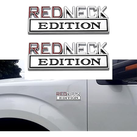 Amazon.com: 2X Redneck Edition Emblem Rear Side Sicker Fit For F-150 ...