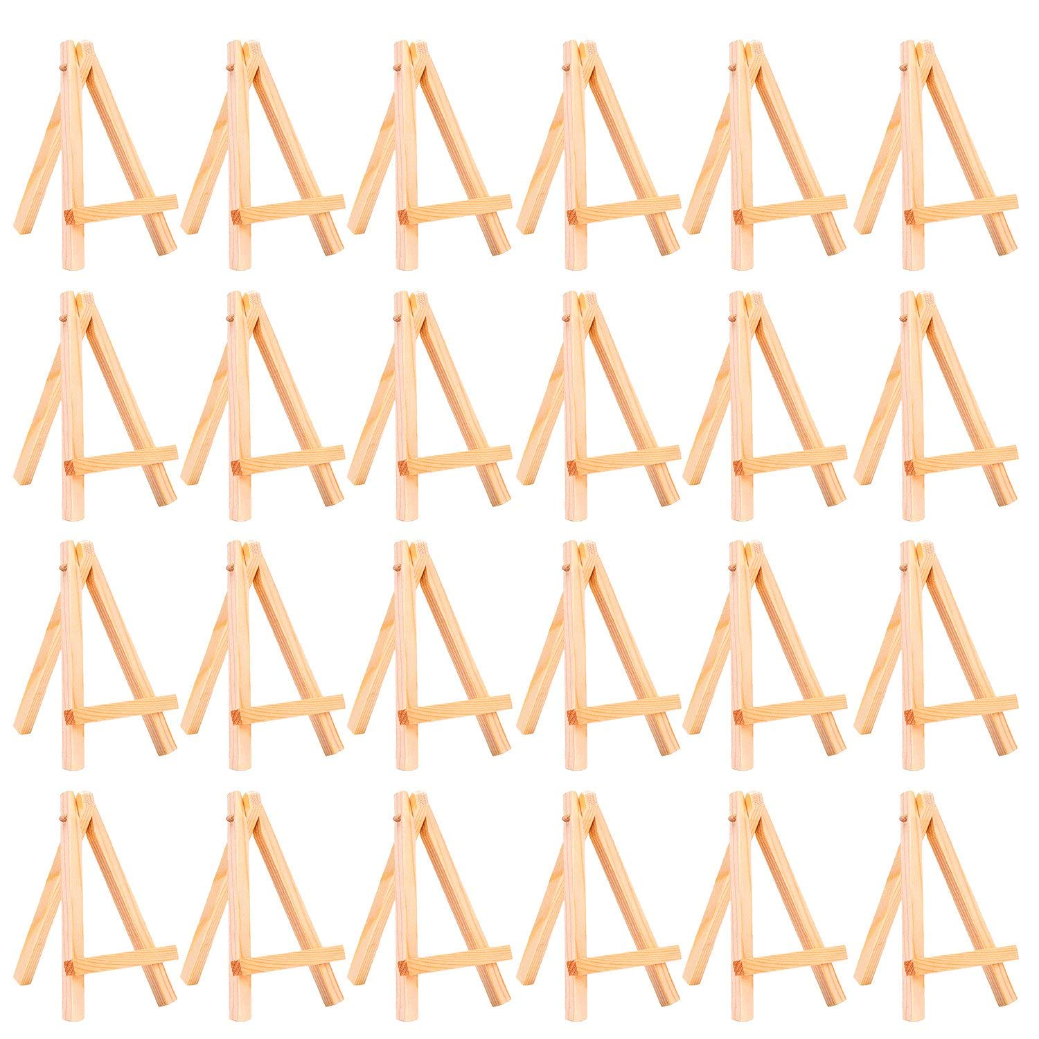 eBoot 24 Pack Mini Wood Display Easel (5 Inch) : Amazon.in: Office Products
