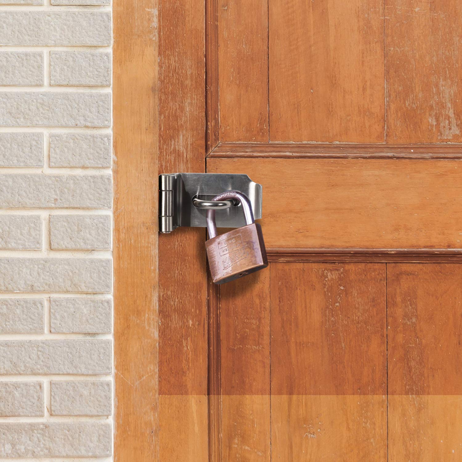 Snapklik.com : 4PCS 4 Inch Door Hasp Latch 90 Degree, Stainless Steel ...