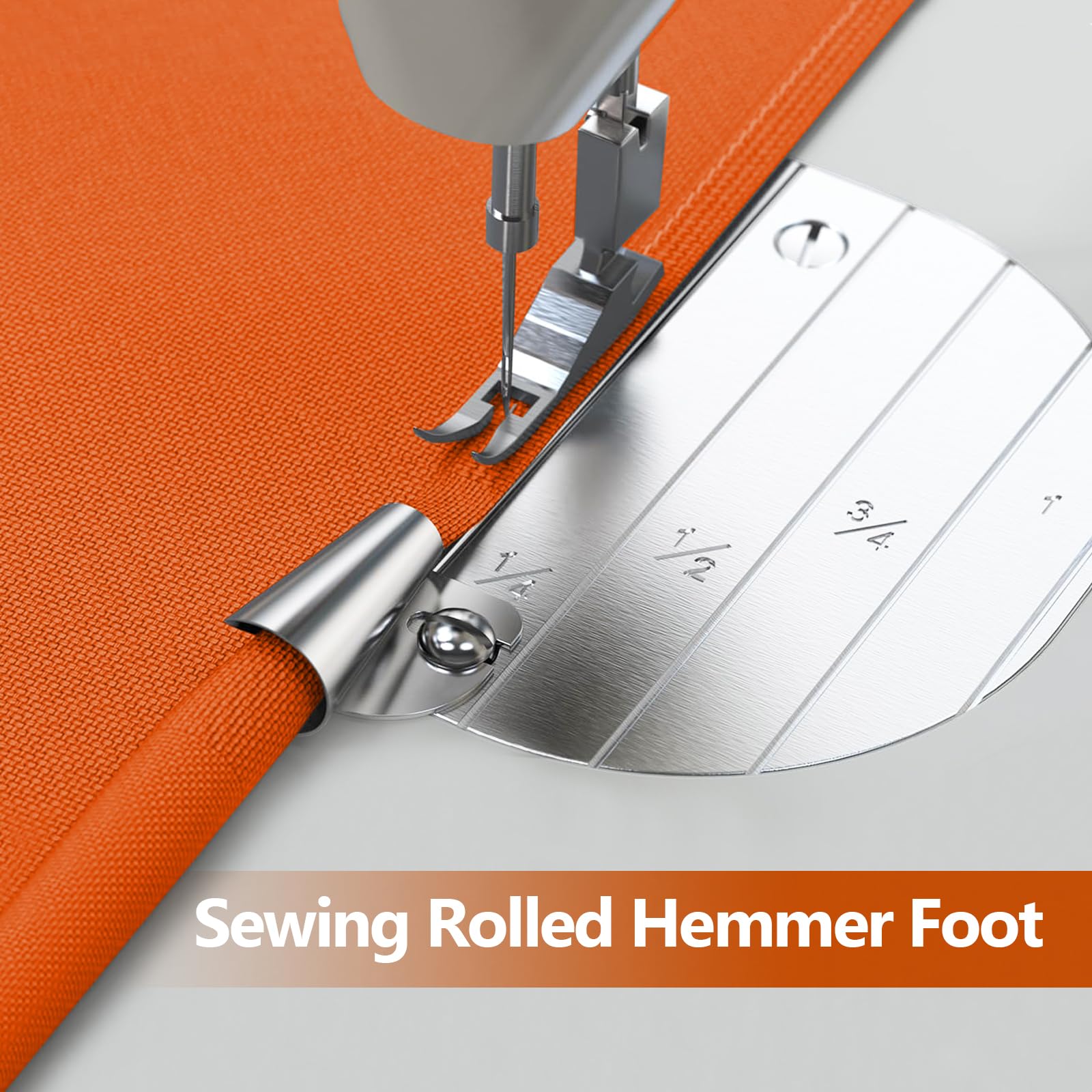 Snapklik.com : 4 Pcs Sewing Rolled Hemmer Foot Universal, 3-6mm Wide ...