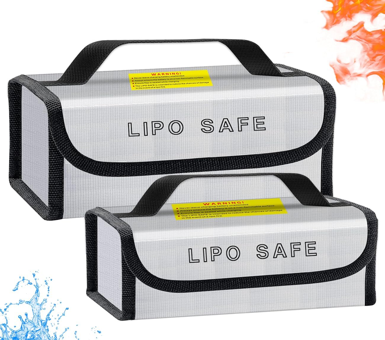 Amazon.com: Lipo Battery Safe Bag Large Capatity Fireproof Bag for ...