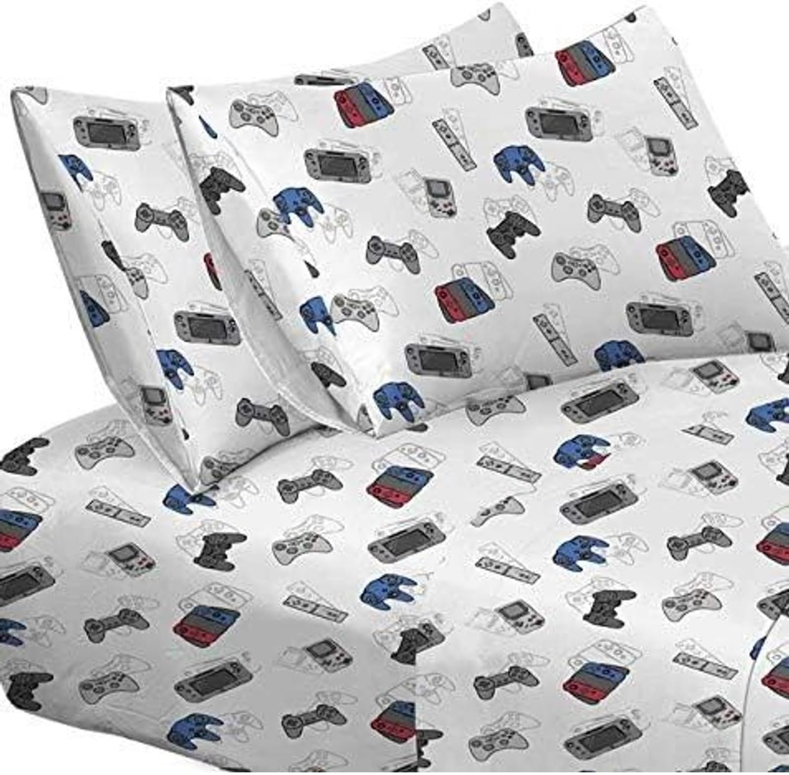 Amazon.com: Kids Rule 3-Piece Gamer Sheet Set for Kids & Boys - 1 Twin ...