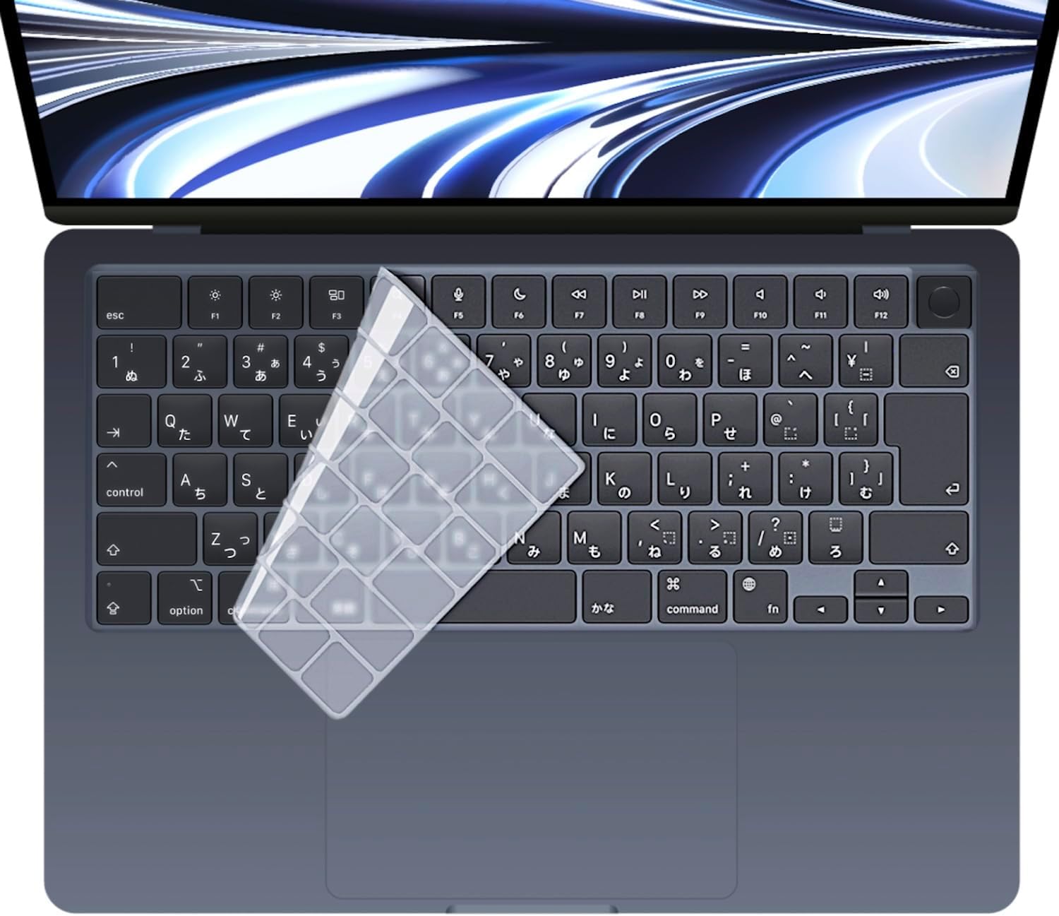 Amazon.co.jp: MacBook M2〜M4 JIS配列対応 キーボードカバー 2021〜2025年用 シリコン製 (クリア ...