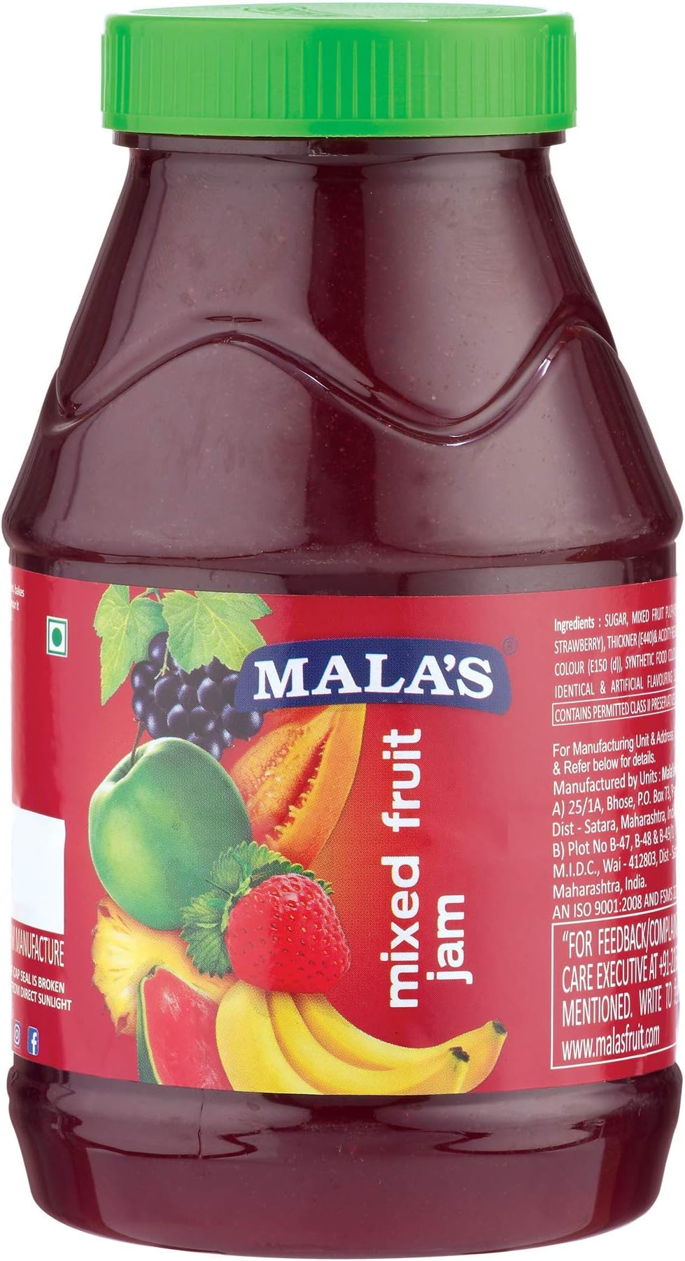 Amazon.com : MALA'S, Jam 1 Kg Jar, Mixed Fruit 1kg, 1000 Gram : Grocery ...