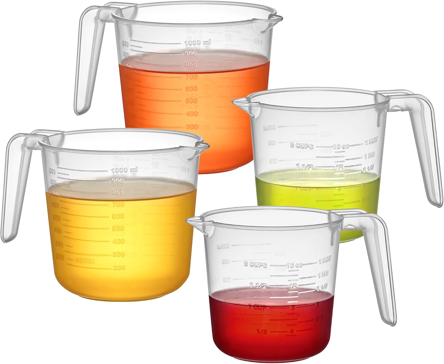 Amazon.com: Amazing Abby - Molina - Unbreakable Plastic Measuring Cups ...