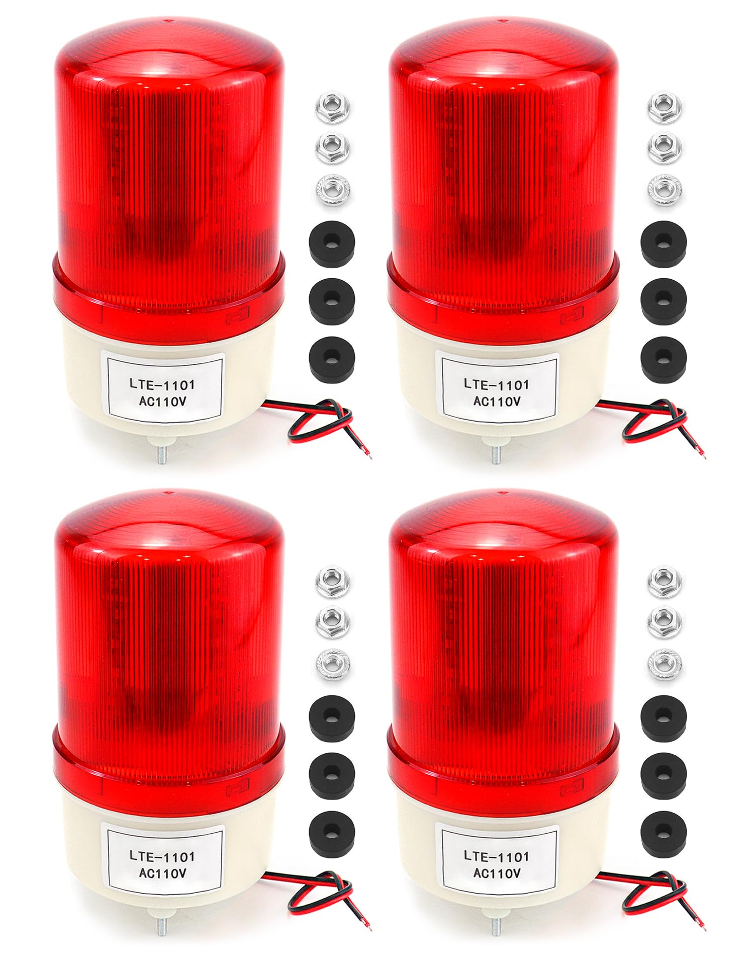 Amazon.com: QWORK Industrial LED Rotating Strobe Beacon Warning Lights ...