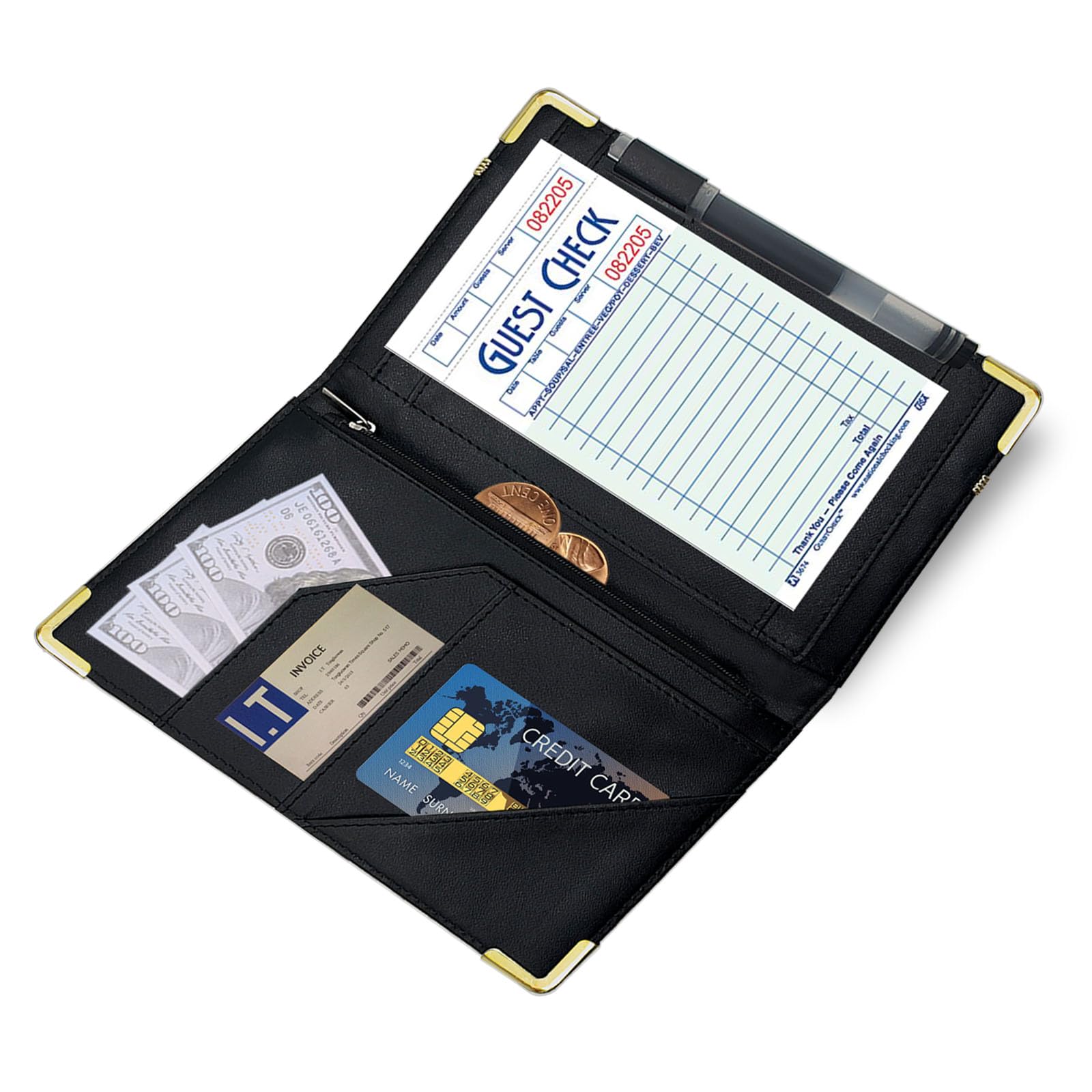 Snapklik.com : Server Books For Waitress Cute,PU Leather Waiter ...